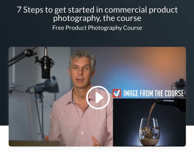 Free Product Photography Course